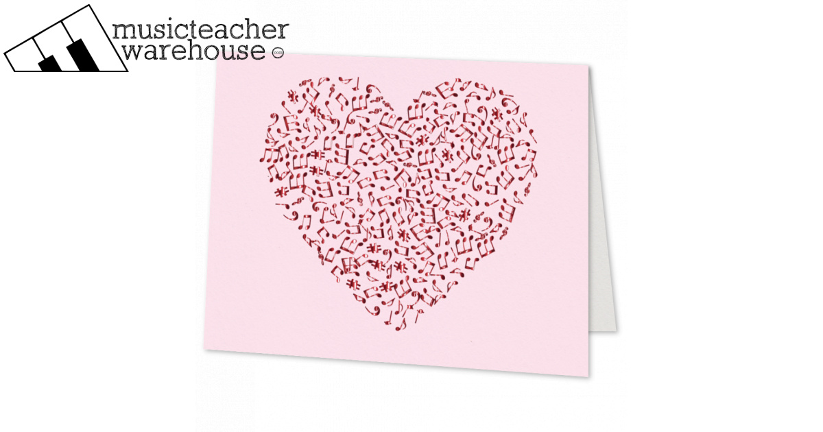 Heart Card (Pack of 10) – Music Teacher Warehouse